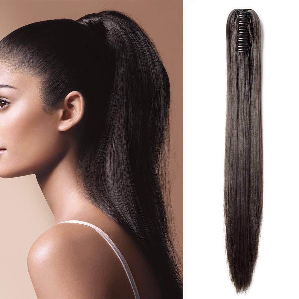 At Kuyruğu Koyu Kahverengi Postiş - PerukK.com - Protez Saç - Yarım Ay ...